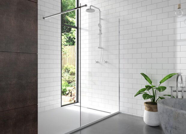 Mampara Abatible modelo Arcoiris Plus